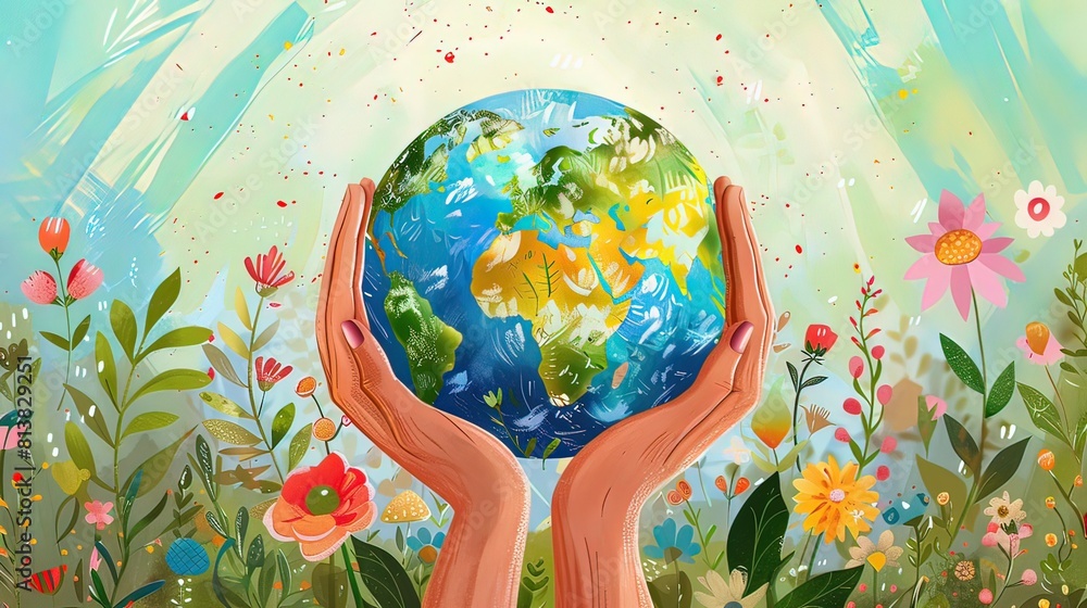 Happy Earth Day illustrations (Broad appeal) , Earth Day vector art ...