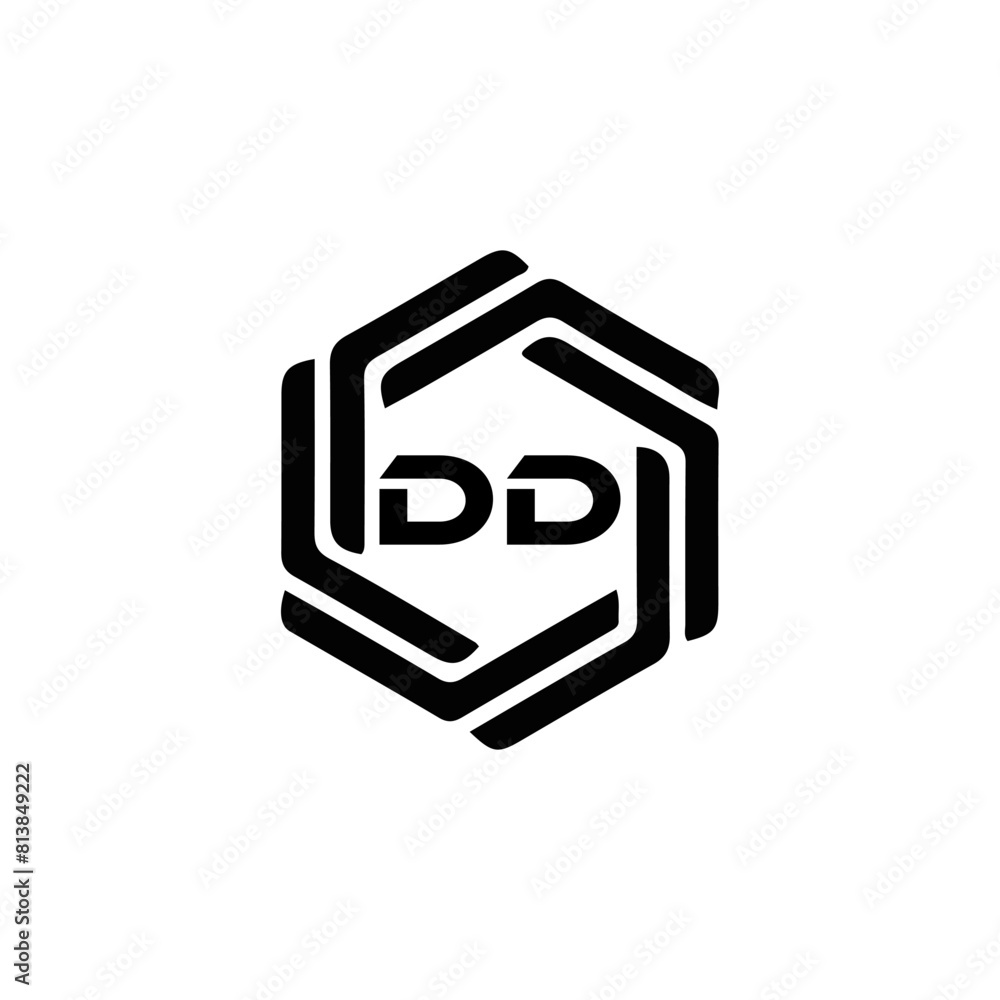 DD logo. D D design. White DD letter. DD, D D letter logo design. Initial letter DD linked ...