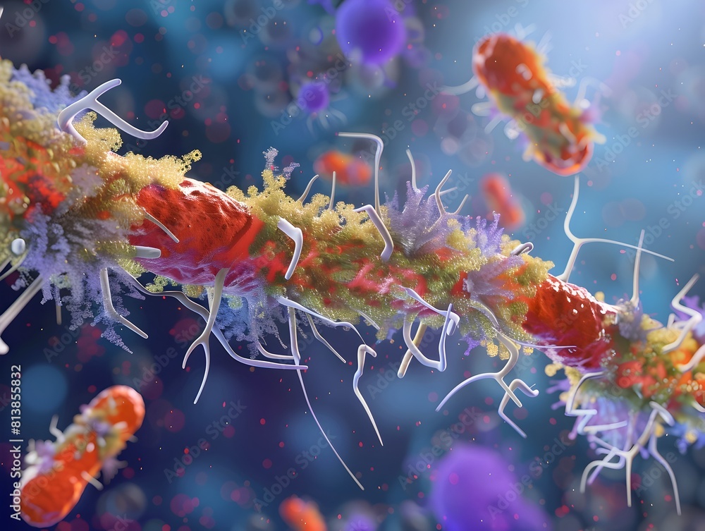 Indepth of Bacterial Motility Mechanisms through D Diagram Stock ...