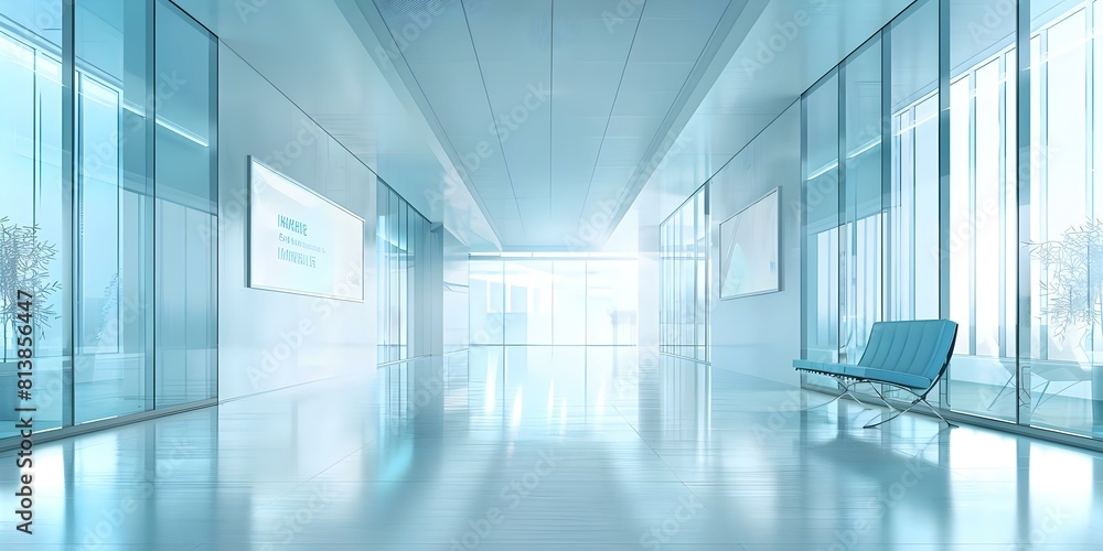 Mockup of blank signage for healthcare facility branding or health ...