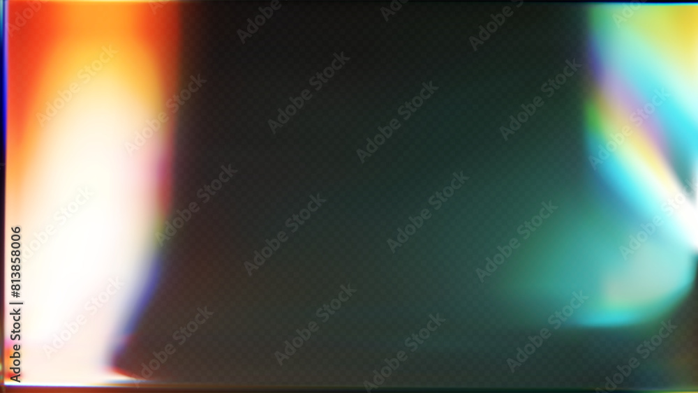 Film leak light overlay texture background with neon and iridescent ...