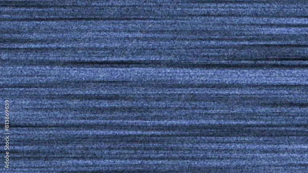 Analog Static Noise texture overlay. TV switch off. Horizontal stripes offset . No signal white ...