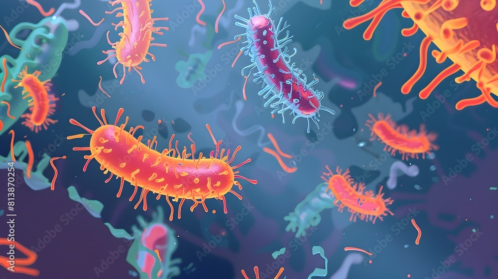 Diagram Depicting Mechanisms of Bacterial Antibiotic Resistance Through ...