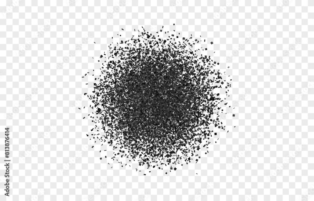 Vector black particles png. Particle explosion png. An explosion of ...