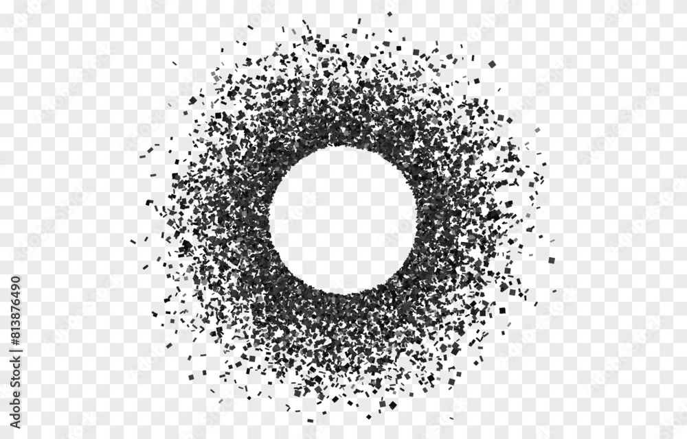 Vector black particles png. Particle explosion png. An explosion of ...