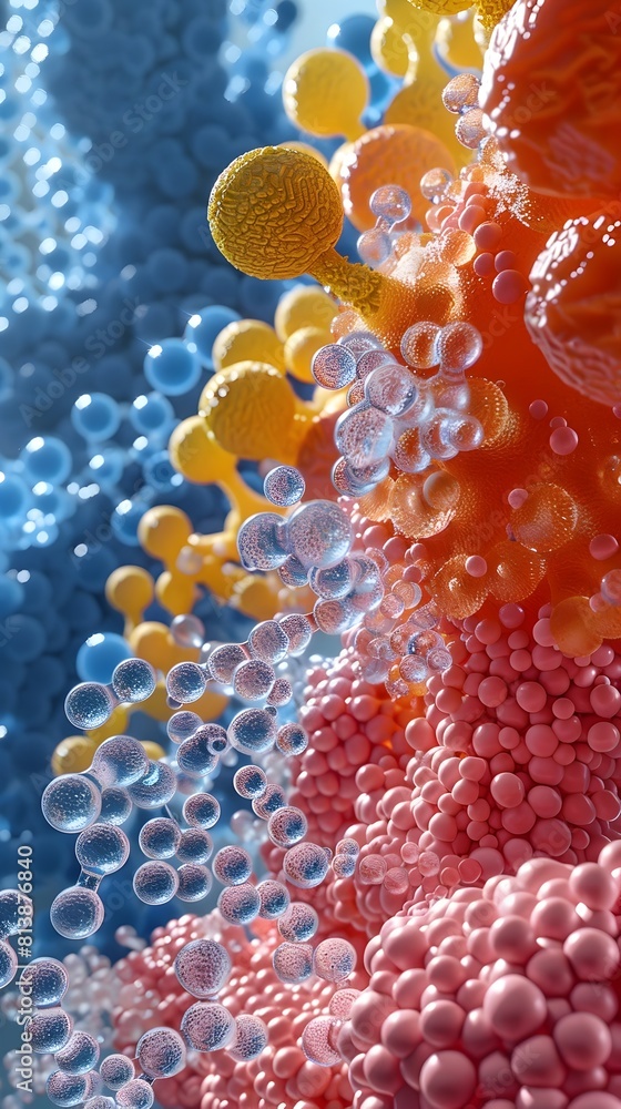 Microscopic view of the molecular structure of bacterial cell membranes ...