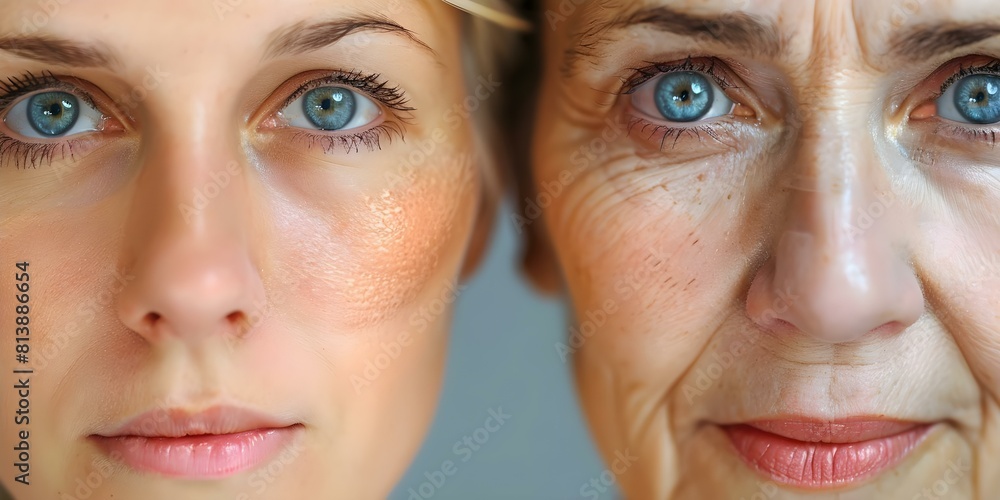 Comparing nasolabial folds in young and old women using antiaging ...