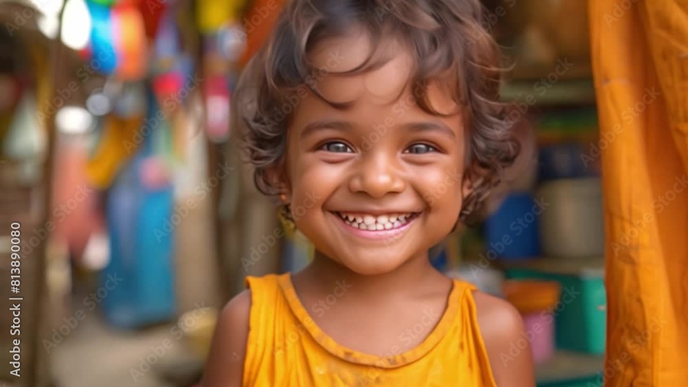 A school boy in rural area smiling looking at camera at rural school ...