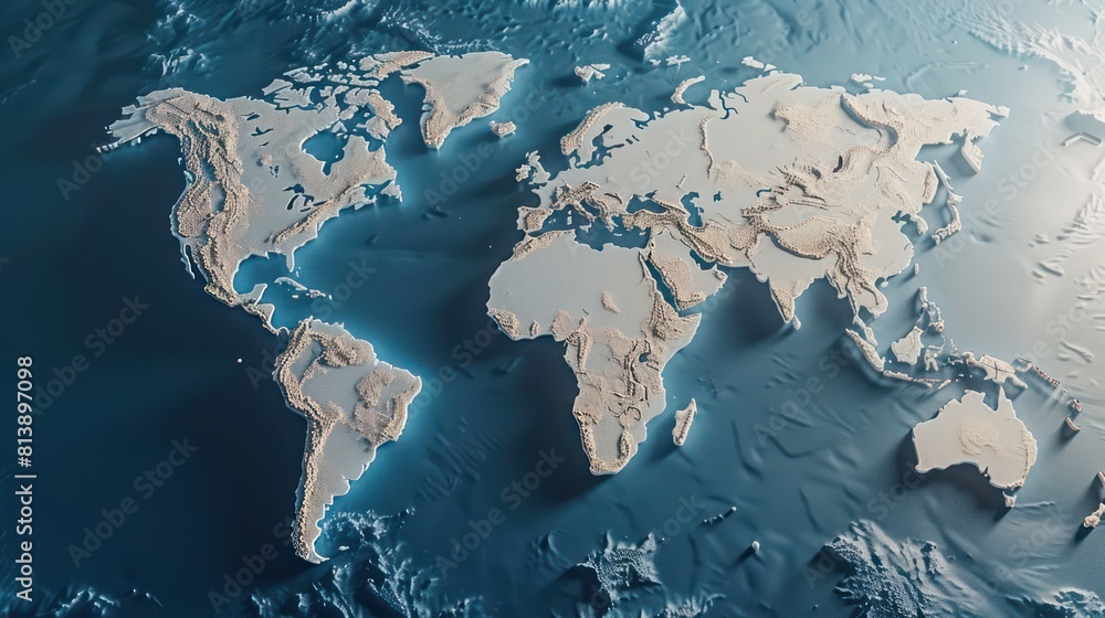 world map background with realistic details and textures and nice color ...