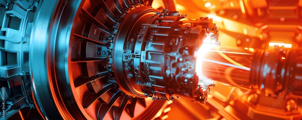 Energy conversion top view close up of a thermoelectric generator ...