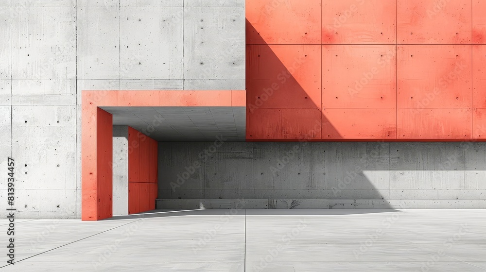 Reinforced concrete in flat design side view architectural stability ...