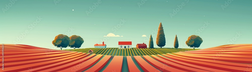 Generational farm with modern and old farming techniques side by side ...