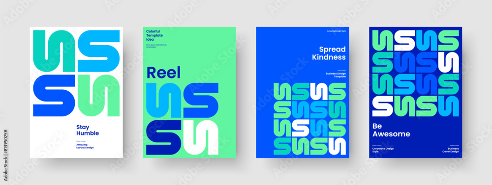 Modern Banner Layout. Geometric Brochure Design. Abstract Report ...