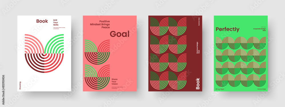 Modern Report Template. Abstract Business Presentation Design ...