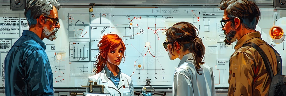 brainstorming session among scientists highlighting the creative ...