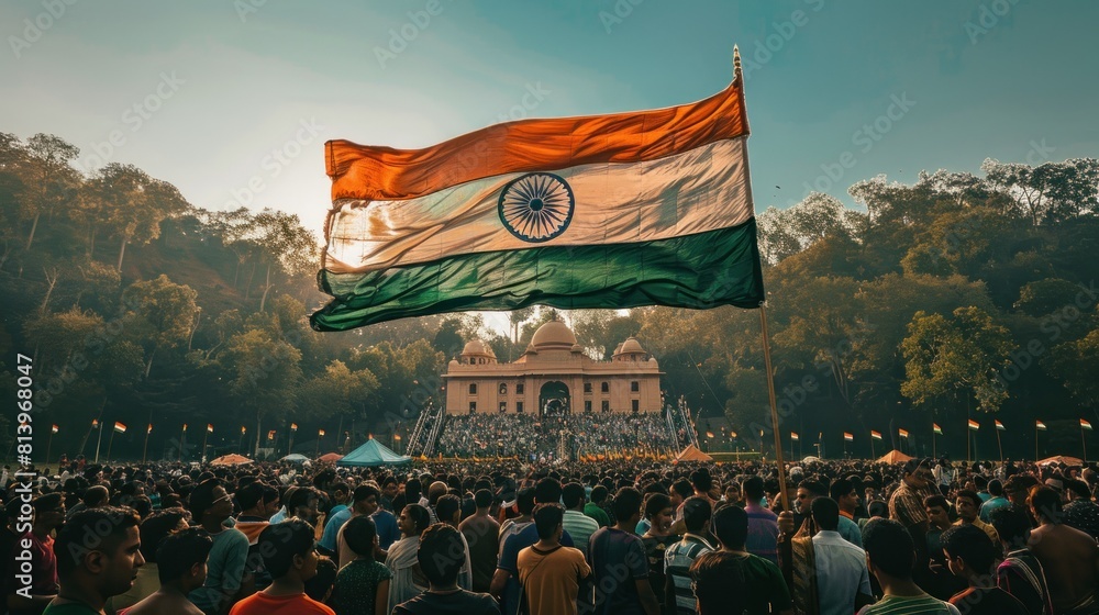 "Unity in Diversity: A Multitude of People Gathered Before the Grandeur ...