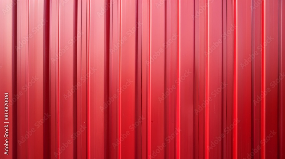 Red corrugated sheet metal. Roof texture background. Steel wall pattern ...