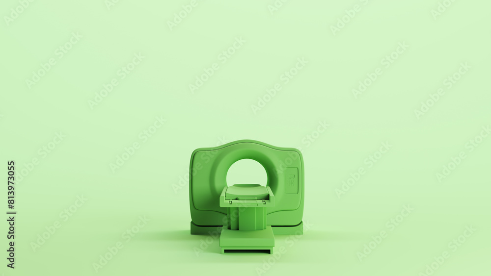 Green hospital brain scanner health care diagnostic device mint ...