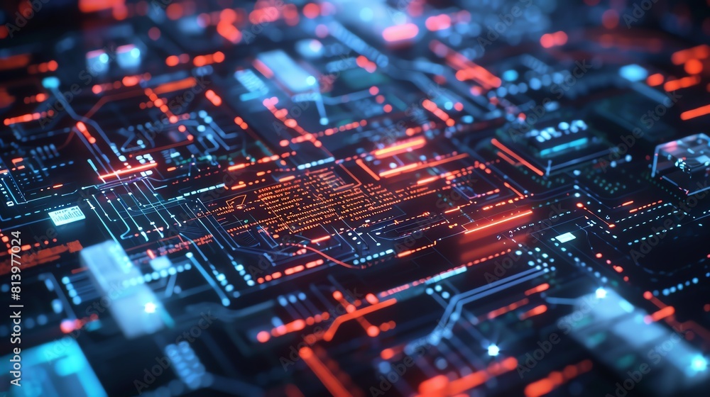 RPA software screen, complex code, extreme closeup, sharp focus, tech ...