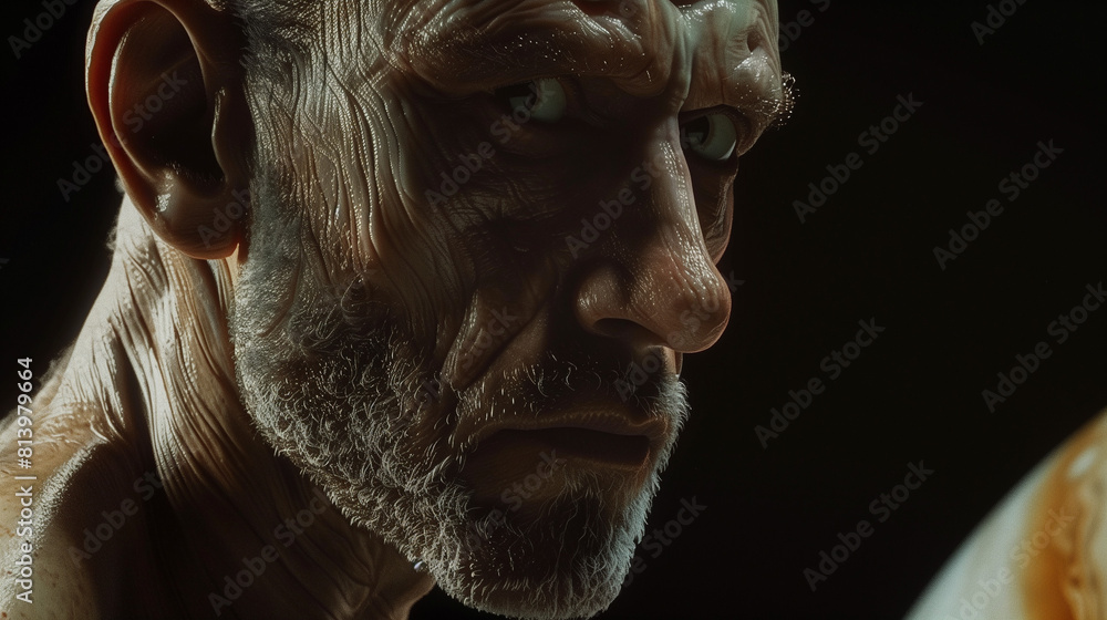 Jupiter humanization. Planet Jupiter if it were a man. Set Solar system ...