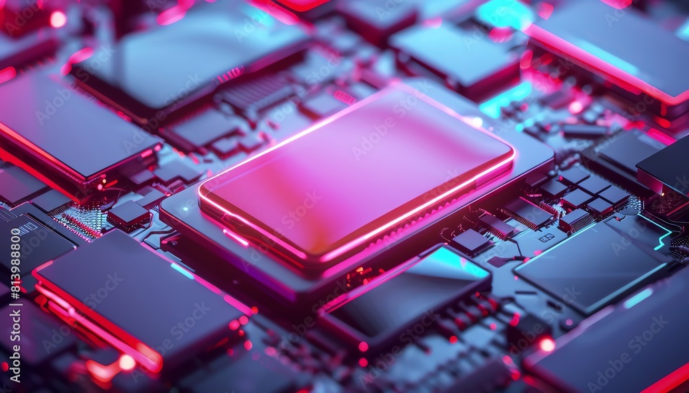 Semiconductor fabrication process, UV light casting shadows on smart ...