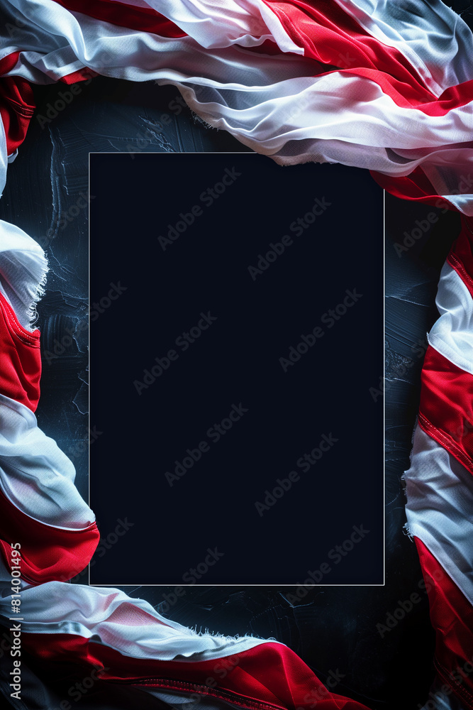 American patriotic background with copy space. American flag ...