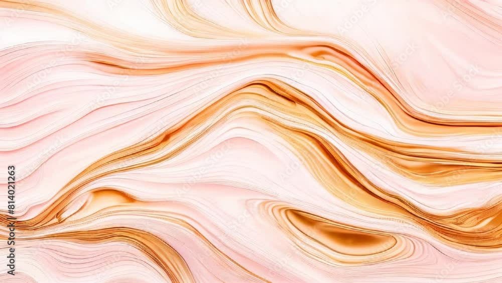 Animated 3D waving cloth texture. Liquid holographic background. Smooth ...