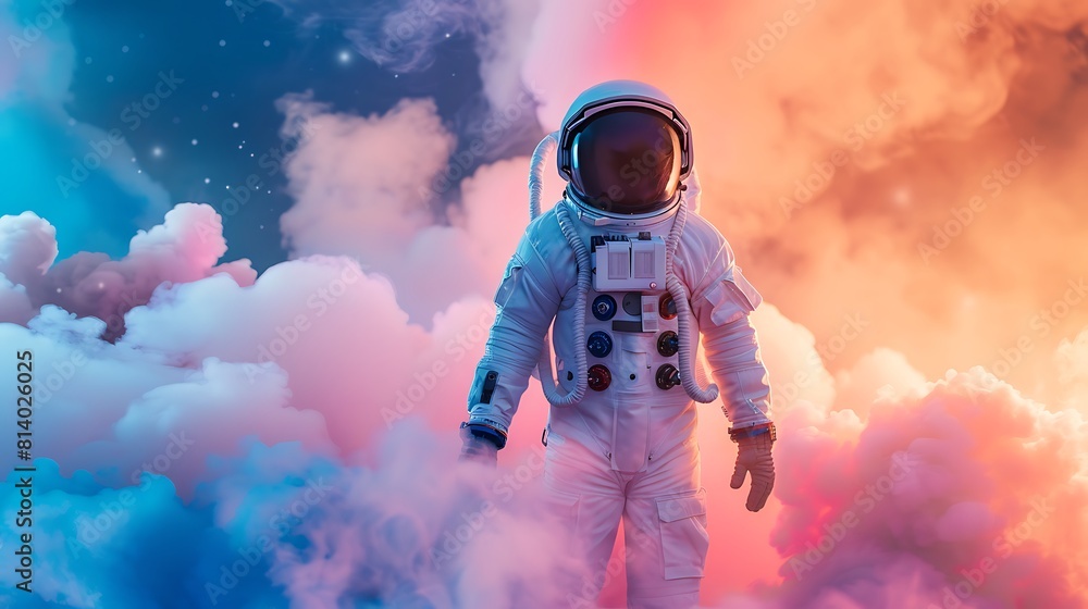 illustration, man, design, space, universe, science, future, moon ...