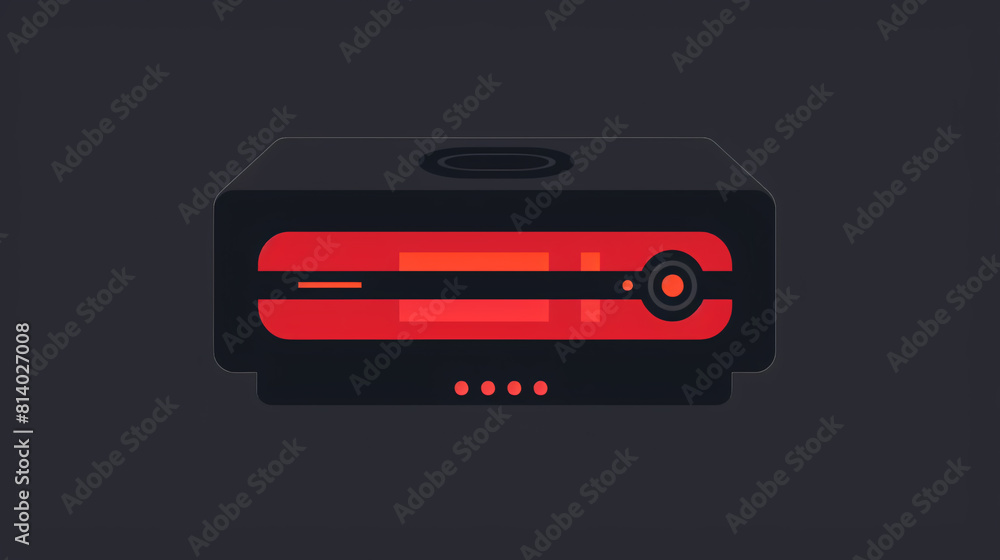 Icon red and black for an Internet Gateway router that can connect to ...