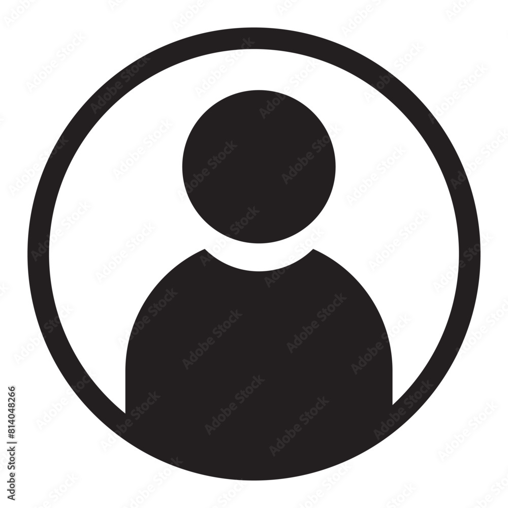 User Icon vector silhouette. Man vector icon. User silhouette symbol ...