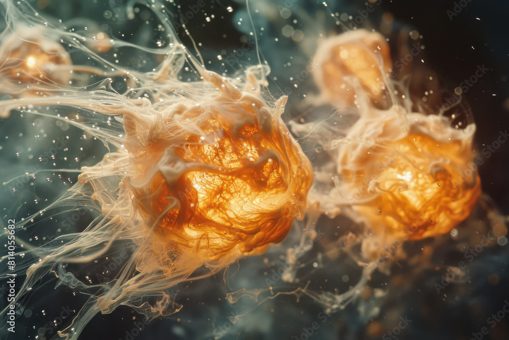 Heat-resistant beings that live on the surface of a star-like planet ...