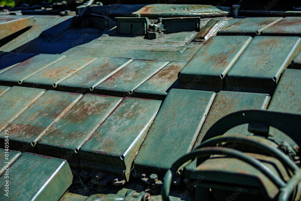 elements of reactive armor of heavy tank, tank dynamic protection unit ...