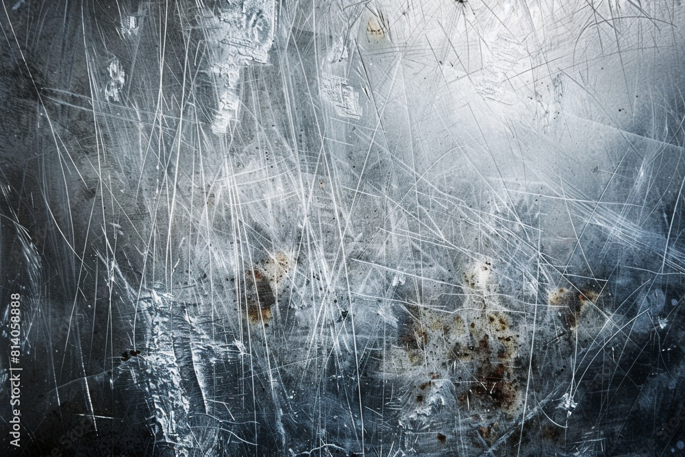 Cold steel grunge texture with scratches and frosty overlays. Stock ...