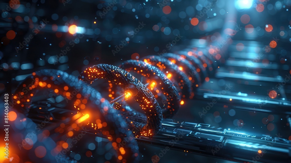 PCR Machines for Bioengineering: Futuristic Background Featuring ...