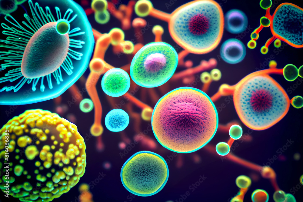 Attack of viruses, bacteria, mold spores fungi, pollen, dust ...