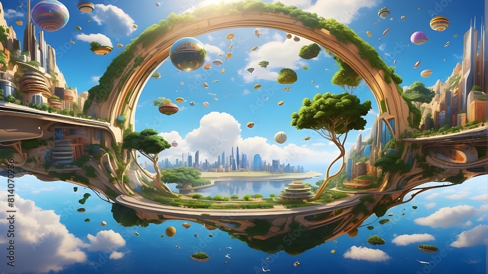 Imagine a utopian realm where the fusion of varied backgrounds fuels ...