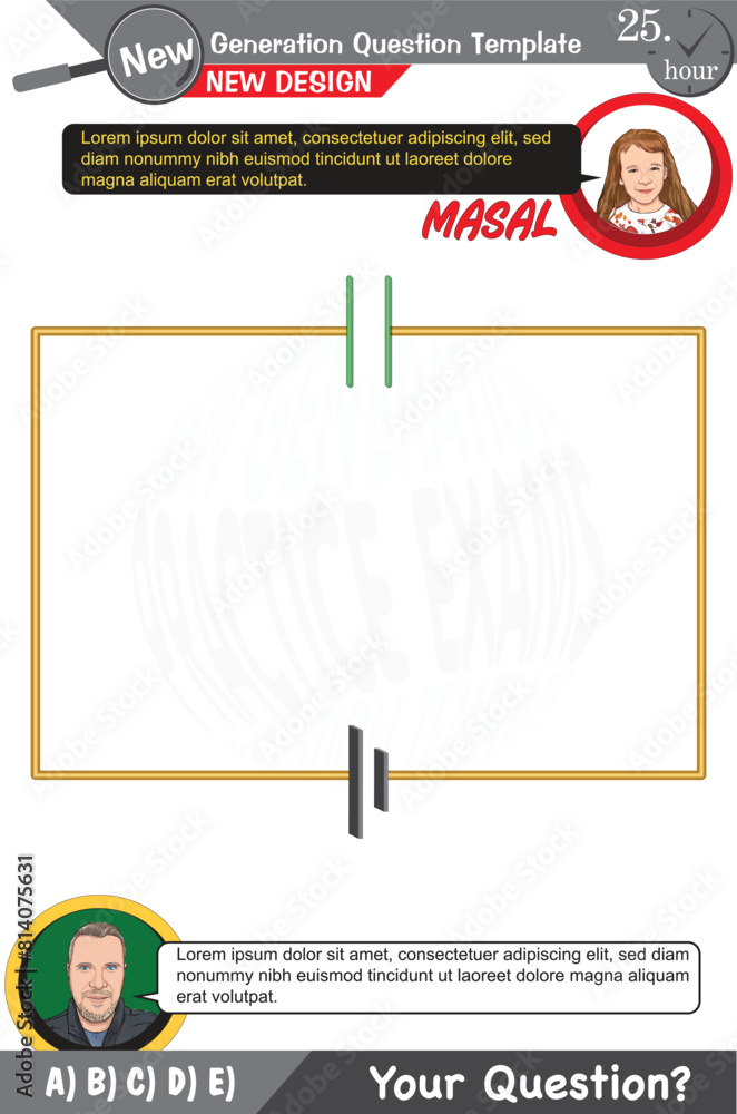 High school, middle school, exam question template, numerical lessons ...