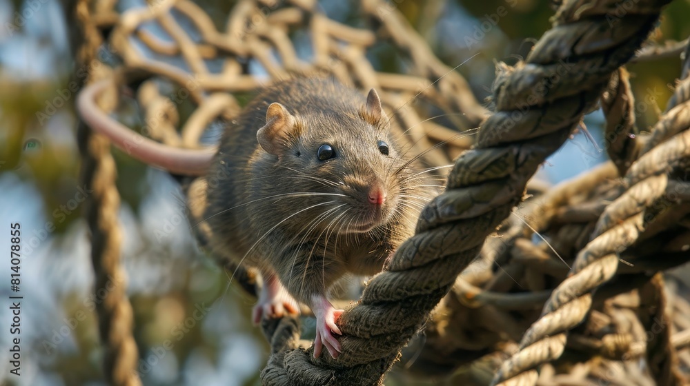 Photorealism of A charity fundraiser event featuring a rat-themed ...