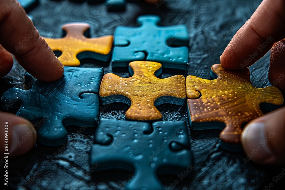 Concept of teamwork and partnership. problem solving, finding a way to ...