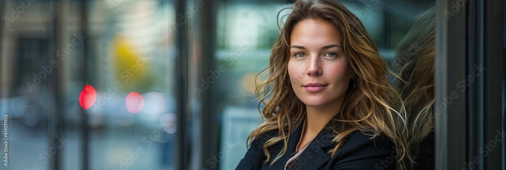 fat woman . office work, sedentary lifestyle, positive thinking, Stock ...