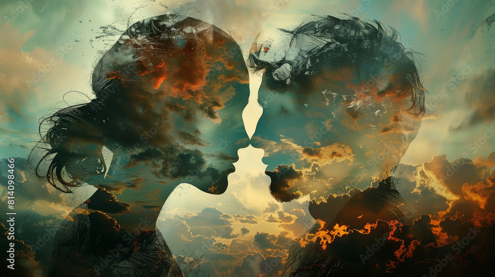 unusual love ,relationship, two souls are intertwined in a dramatic ...