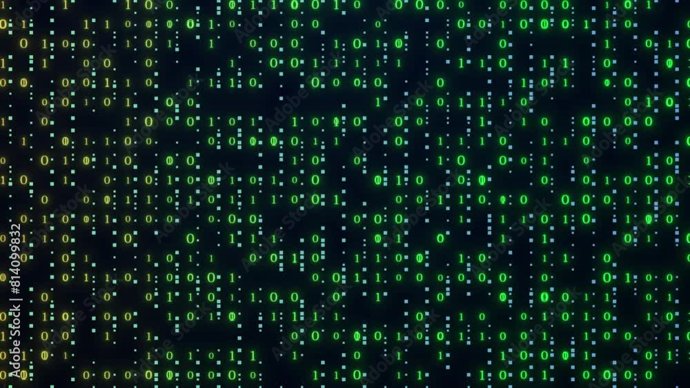 Vídeo do Stock: Computer Binary Number Animation. High Tech Computer ... Vídeo do Stock: Computer Binary Number Animation. High Tech Computer ...