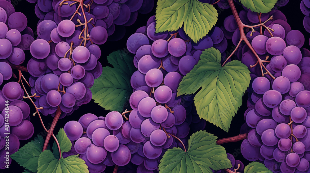 Grape Image, Pattern Style, For Wallpaper, Desktop Background ...