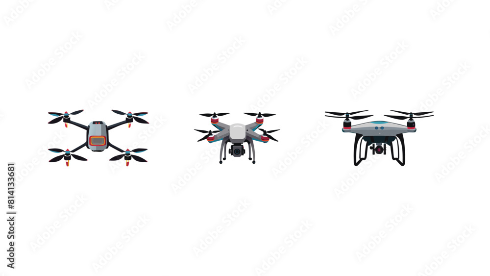 Set of Drone logo design template. Creative design. Logos templates of ...