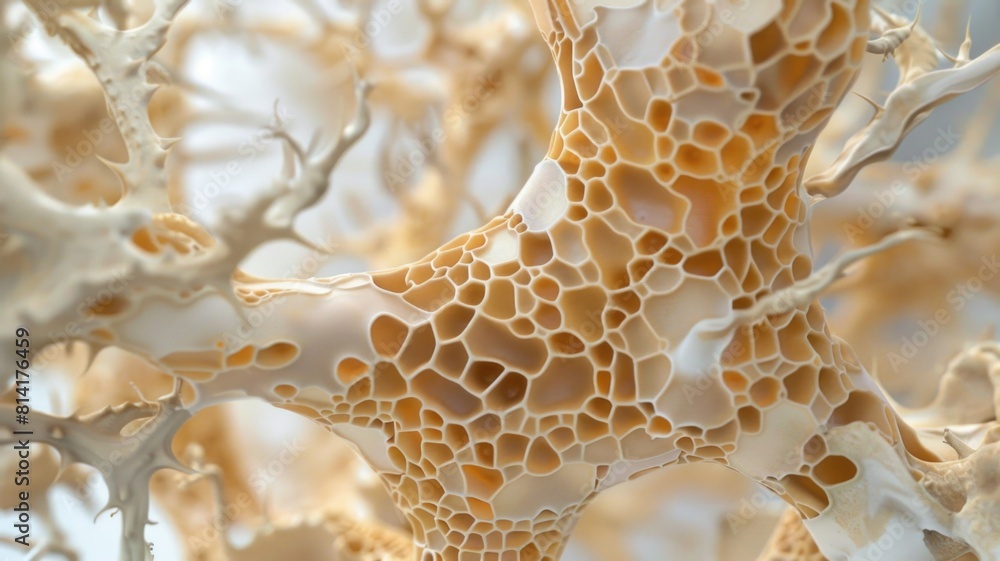 An artistic interpretation of mycelium network growth, highlighting the ...