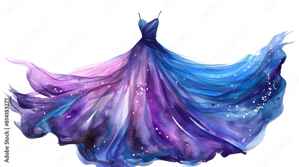 Evening dress isolated on transparent background, Dressing for event or ...