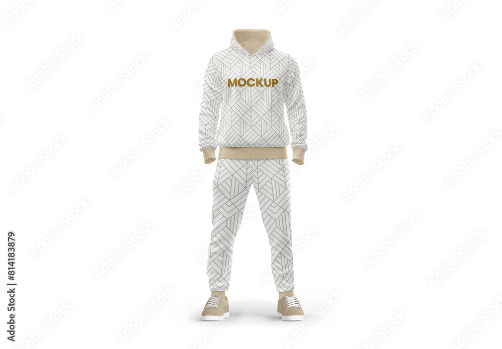 Men's Tracksuit Mockup Stock Template | Adobe Stock
