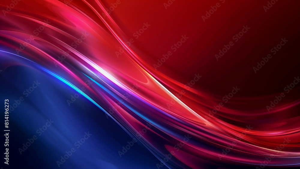 Vibrant Red and Blue Abstract Wave Design for Modern Graphic ...
