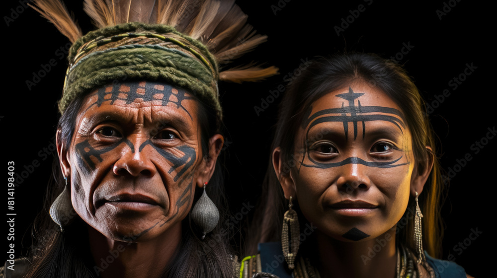 The portraits of indigenous tribes in the Amazon rainforest capture ...