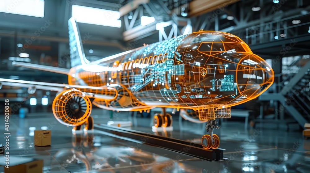 Show a digital twin used in aerospace engineering to simulate and ...